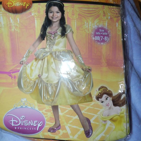 Disney | Costumes | Disney Princess Belle Shimmer Deluxe Costume Set Medium 78 Vtg 21 Nwtnew ...